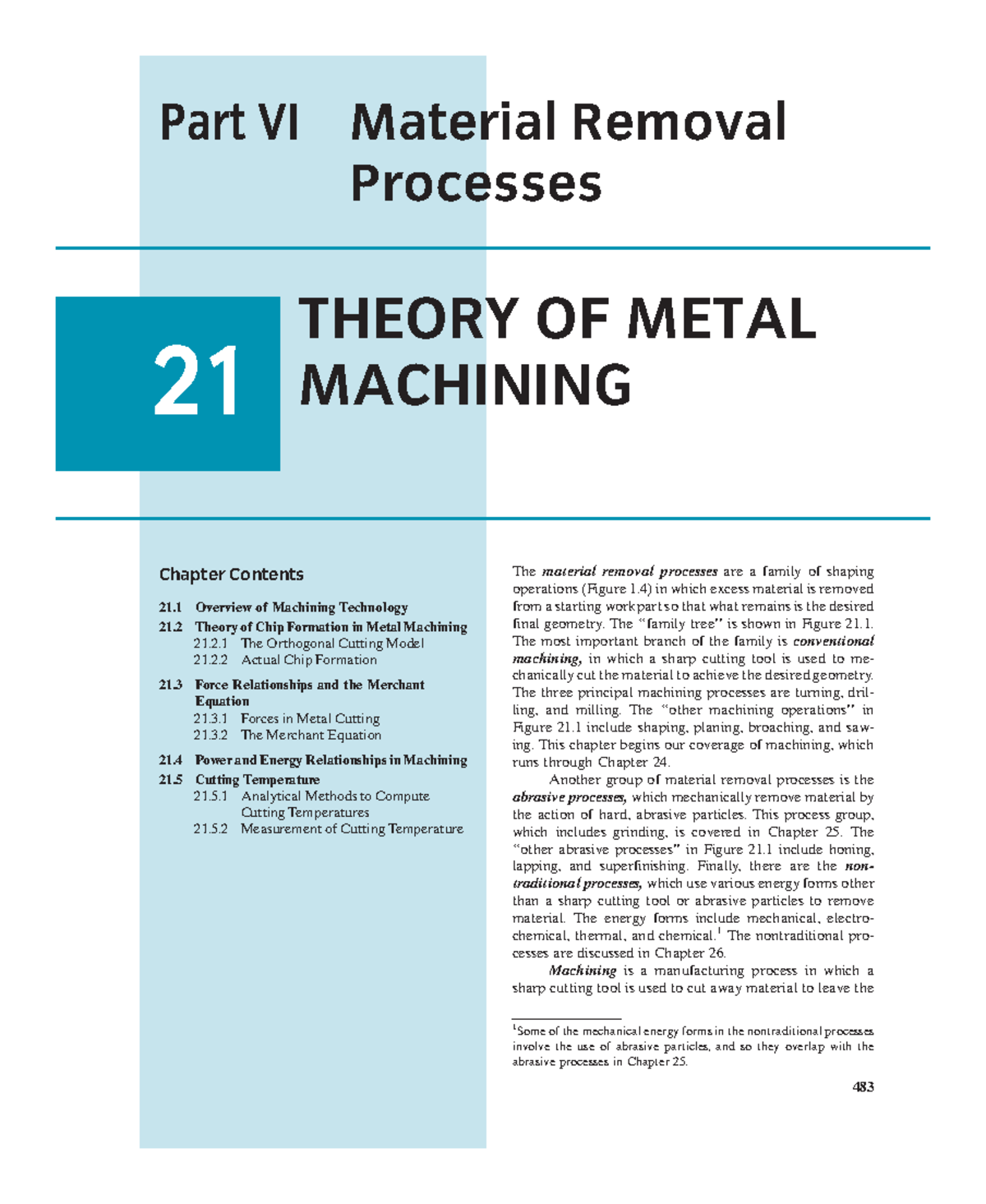 Theory of Metal Machining - Studocu