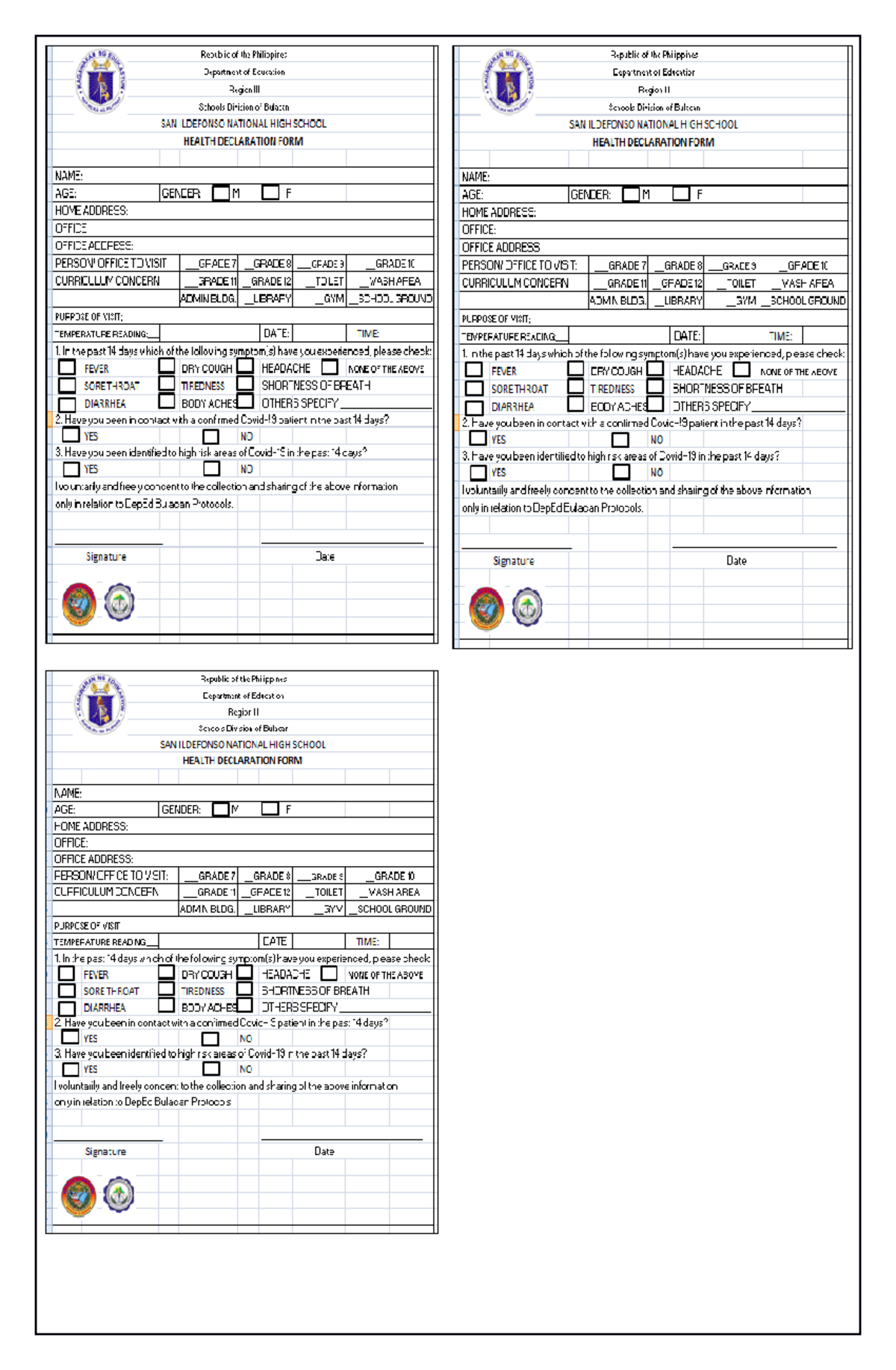 Health-declaration-form-SI - Computer Fundamentals - Studocu