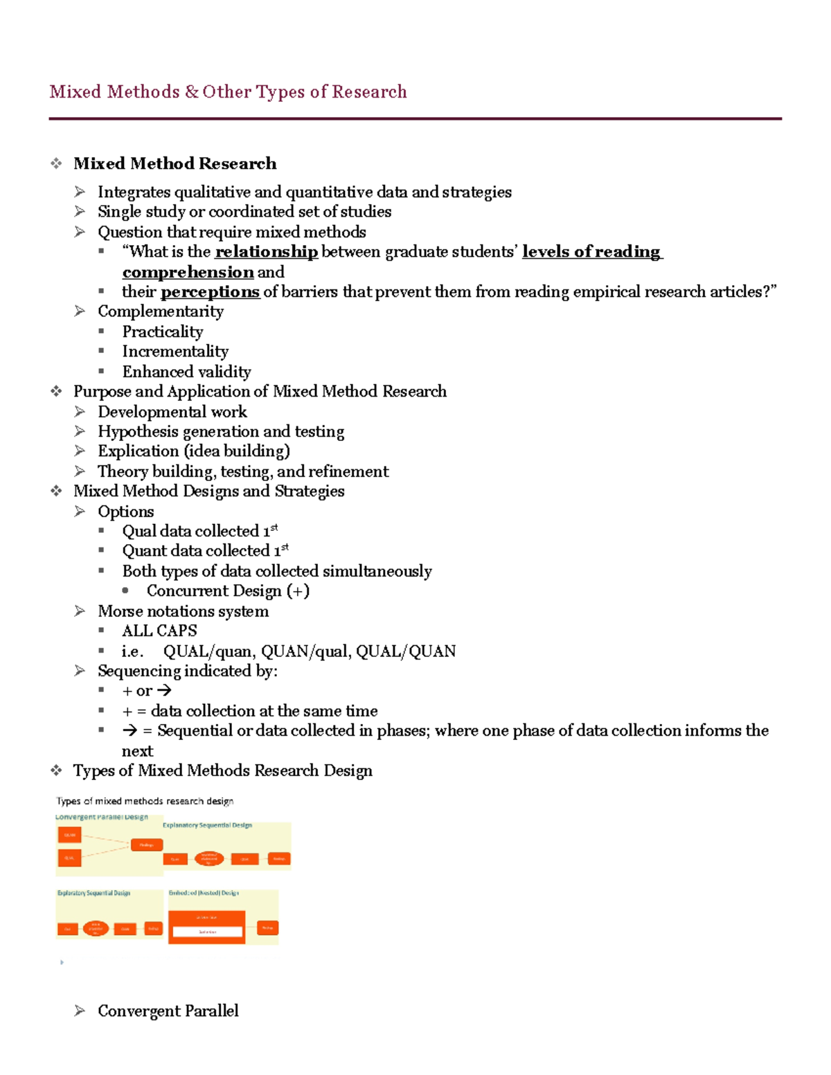 Mixed Methods and Other Types of Research - Mixed Methods & Other Types ...