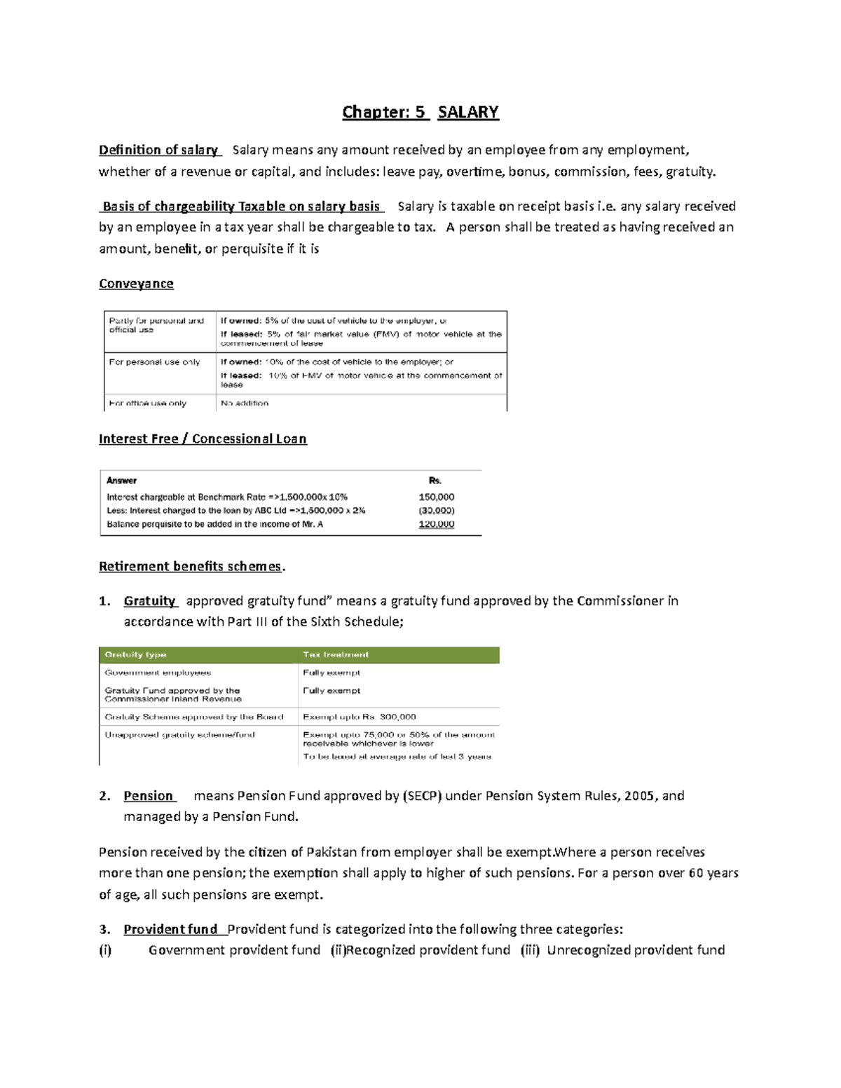 Chapter 5 - n nkskljsl;k - Chapter: 5 SALARY Definition of salary ...