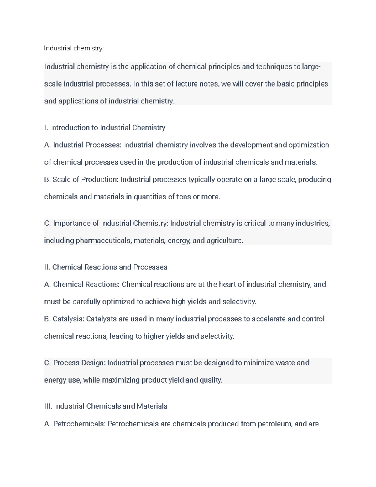 Industrial chemistry - Industrial chemistry: Industrial chemistry is ...