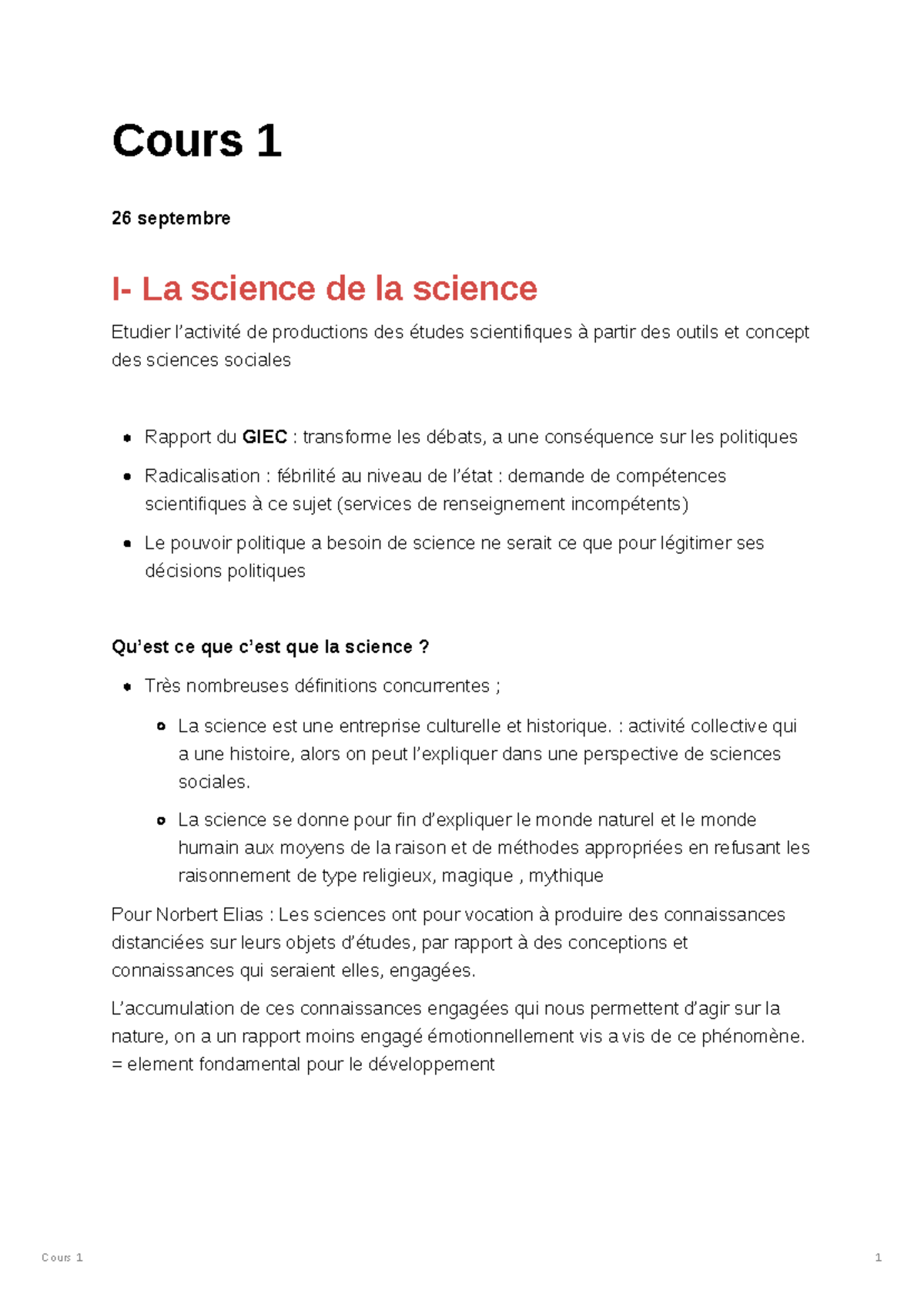 Cours 1 50f701057 de640258245 ac836d830ed2 - Cours 1 26 septembre I- La ...
