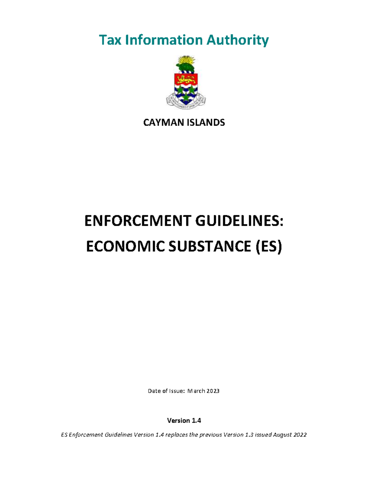 ES-Enforcement-Guidelines - CAYMAN ISLANDS ENFORCEMENT GUIDELINES ...