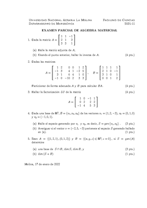 Cap1 - matrices - CapÌtulo 1 Matrices y Operaciones b·sicas 1. DescripciÛn general de una matriz ...