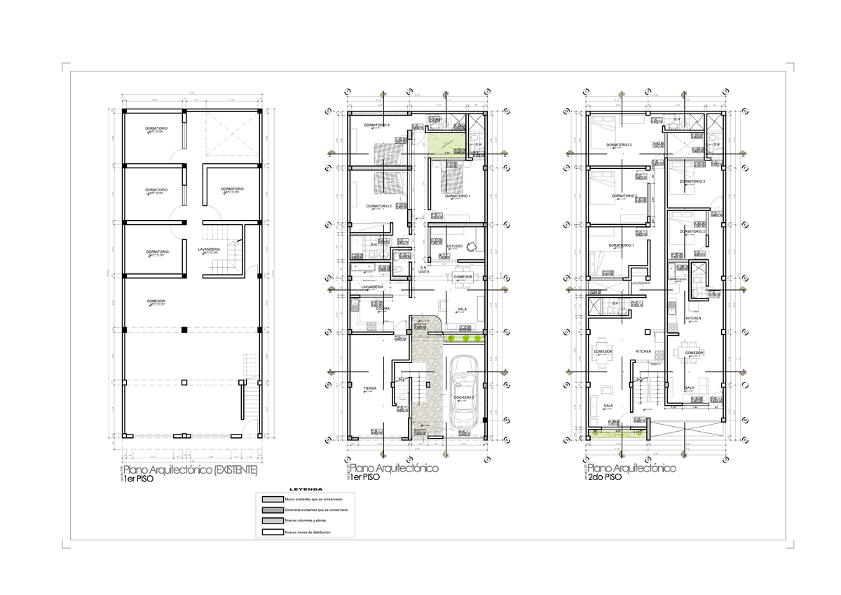 OE 1 merged - corte-elevacion - DORMITORIO 1NPT +0 NPT +0 COMEDOR NPT ...