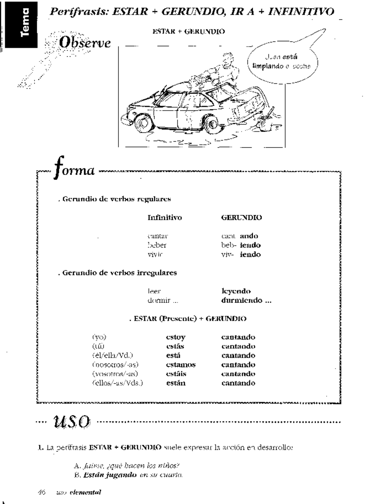 Estar+gerundio Ir a + infinitivo - ####### forma -, . Gerundio de ...