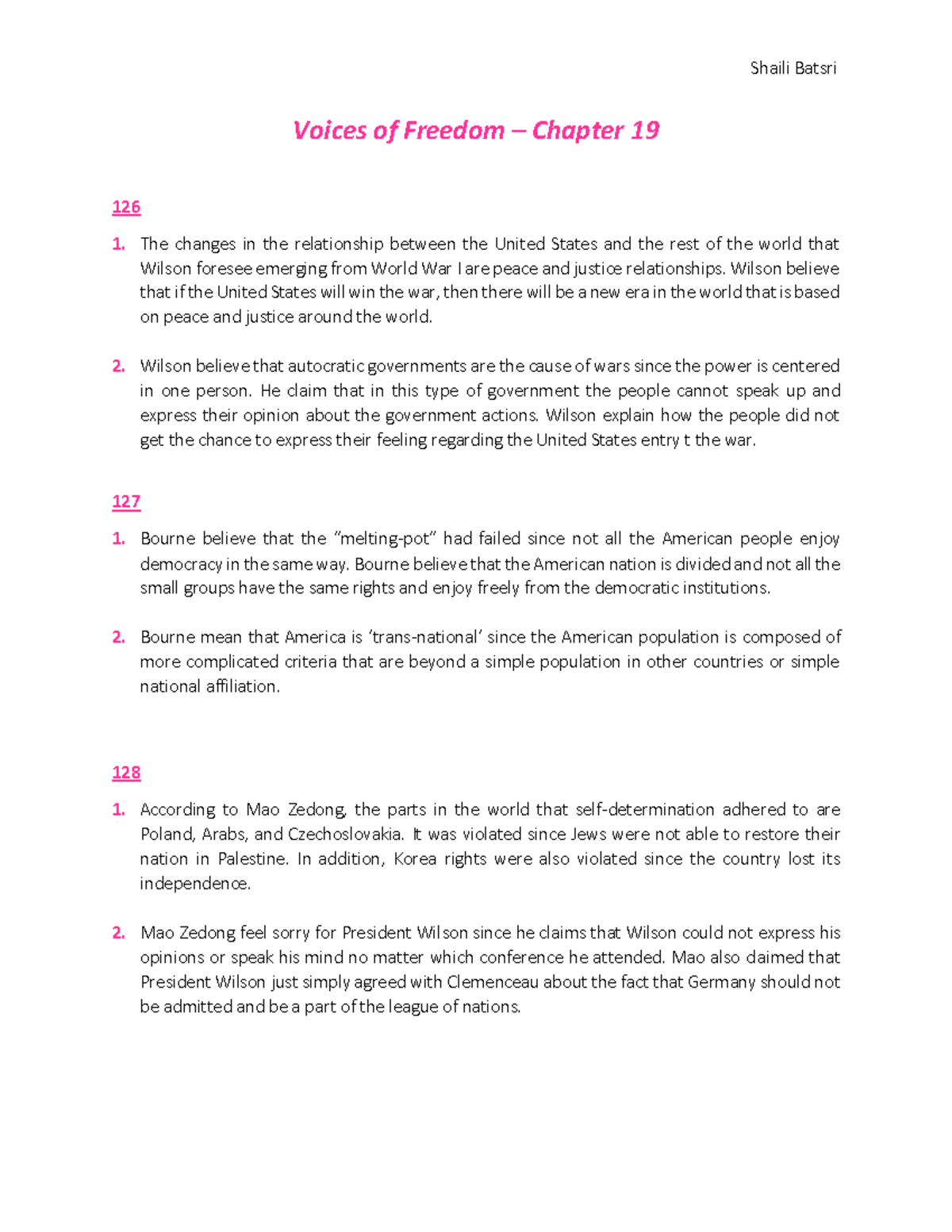 Voices of Freedom – Chapter 19 - Shaili Batsri Voices of Freedom ...