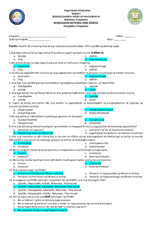 Grade 9 module 4 - 9 English Quarter 4 – Module 4 Creating Value ...