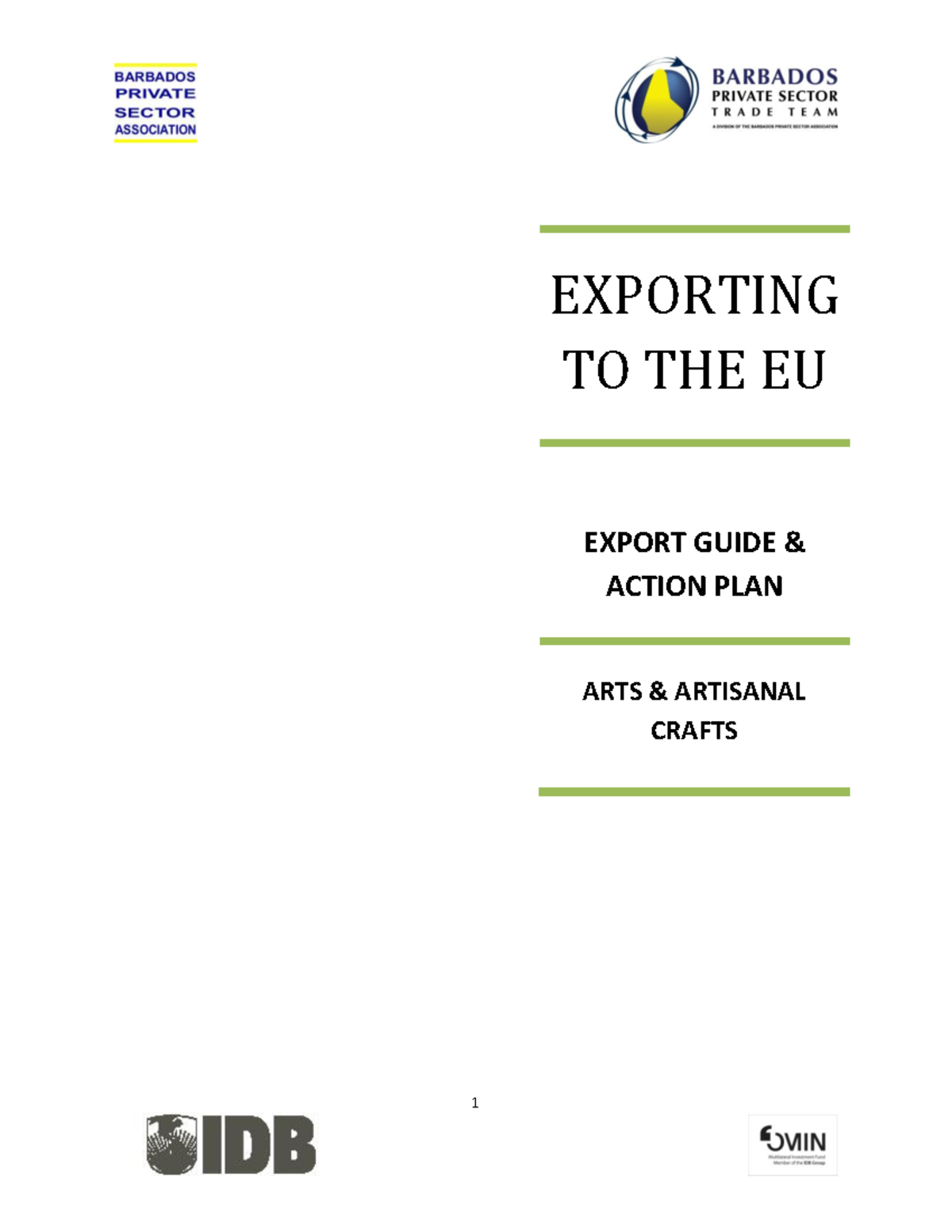 Craft Export Guide and Action Plan - EXPORTING TO THE EU EXPORT GUIDE ...