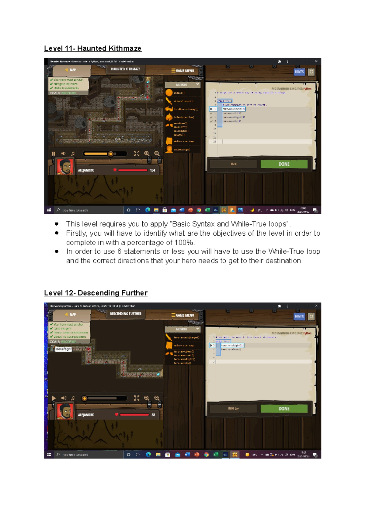Code Combat 11 15LVL Level 11 Haunted Kithmaze This Level Requires