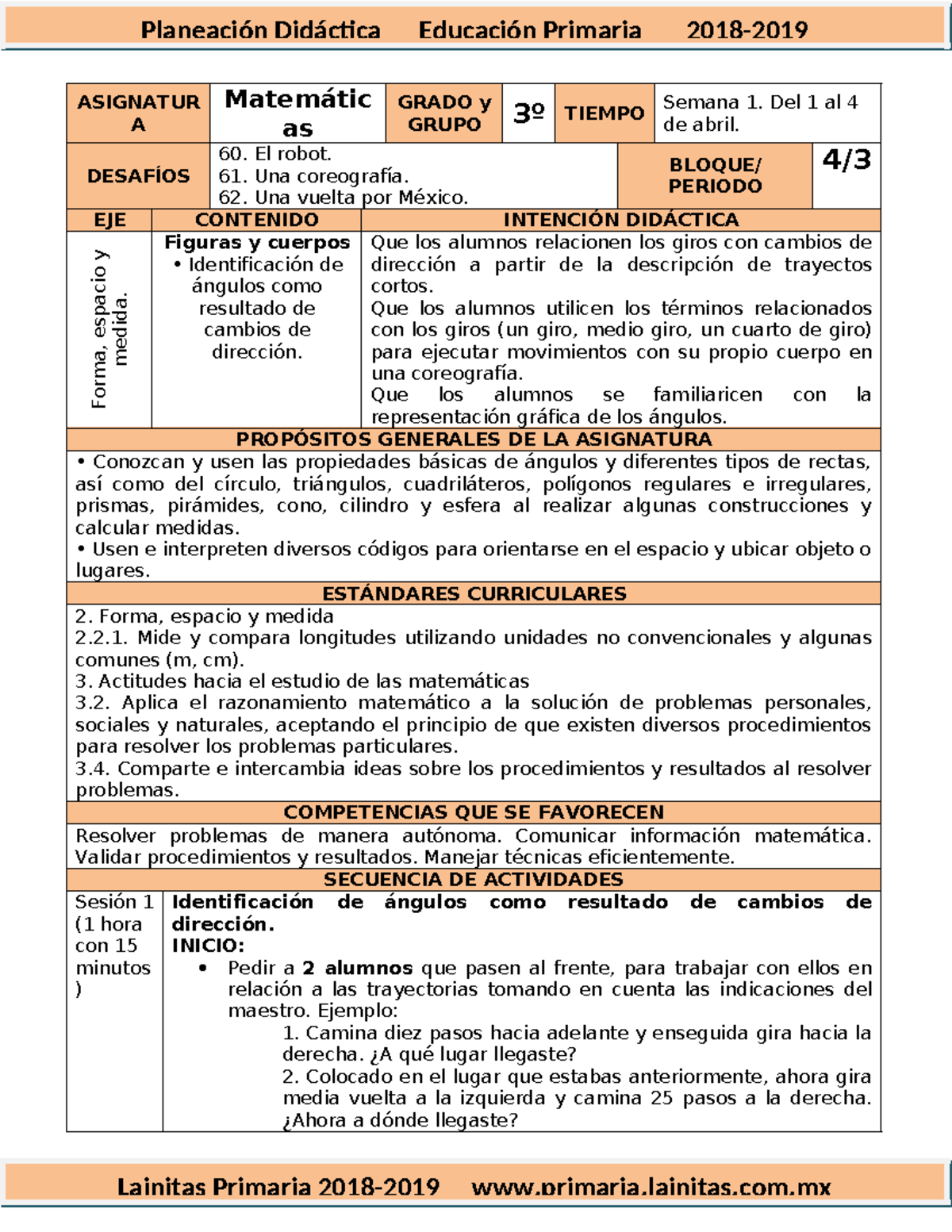 Abril - 3er Grado Matemáticas (2018-2019 ) - ASIGNATUR A Matemátic as ...