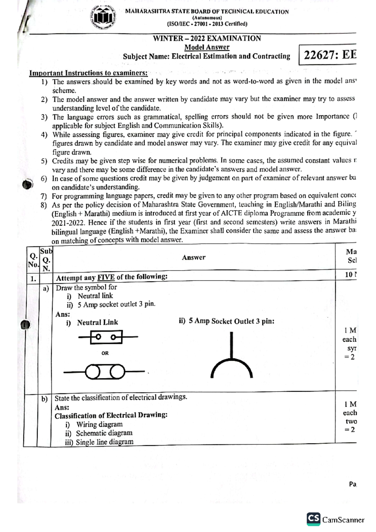 Winter 22 EEC Paper - B.Tech Computer Science and Engineering - Studocu