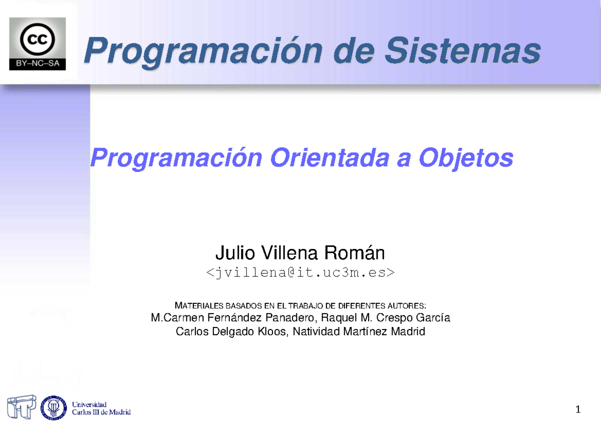 Programacion Orientada AObjetos ciclo 4to - Programación Orientada a ...