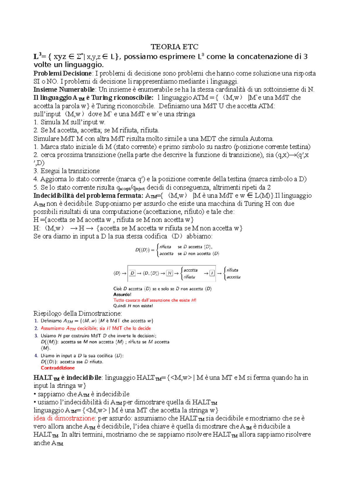 Teoria ETC (Gargano) - TEORIA ETC L 3 = { xyz ∈ * | x,y,z ∈ L}, possiamo esprimere L 3 come la ...