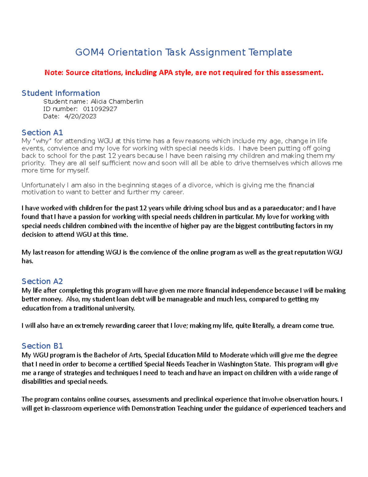 Orientation Task Template Final - GOM4 Orientation Task Assignment Template Note: Source ...