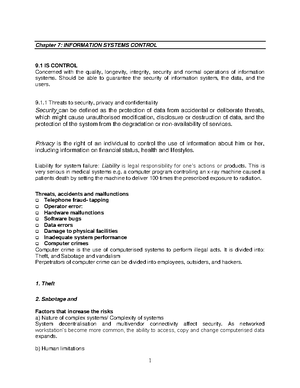 MIS Chapter 4 - Chapter 4: SYSTEMS AND MANAGEMENT CONCEPTS 4 SYSTEMS CONCEPTS A system is a ...