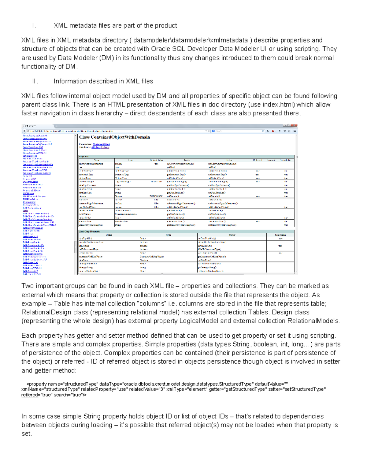 SQLDeveloper Data Modeler Scripting - I. XML metadata files are part of the product XML files in ...