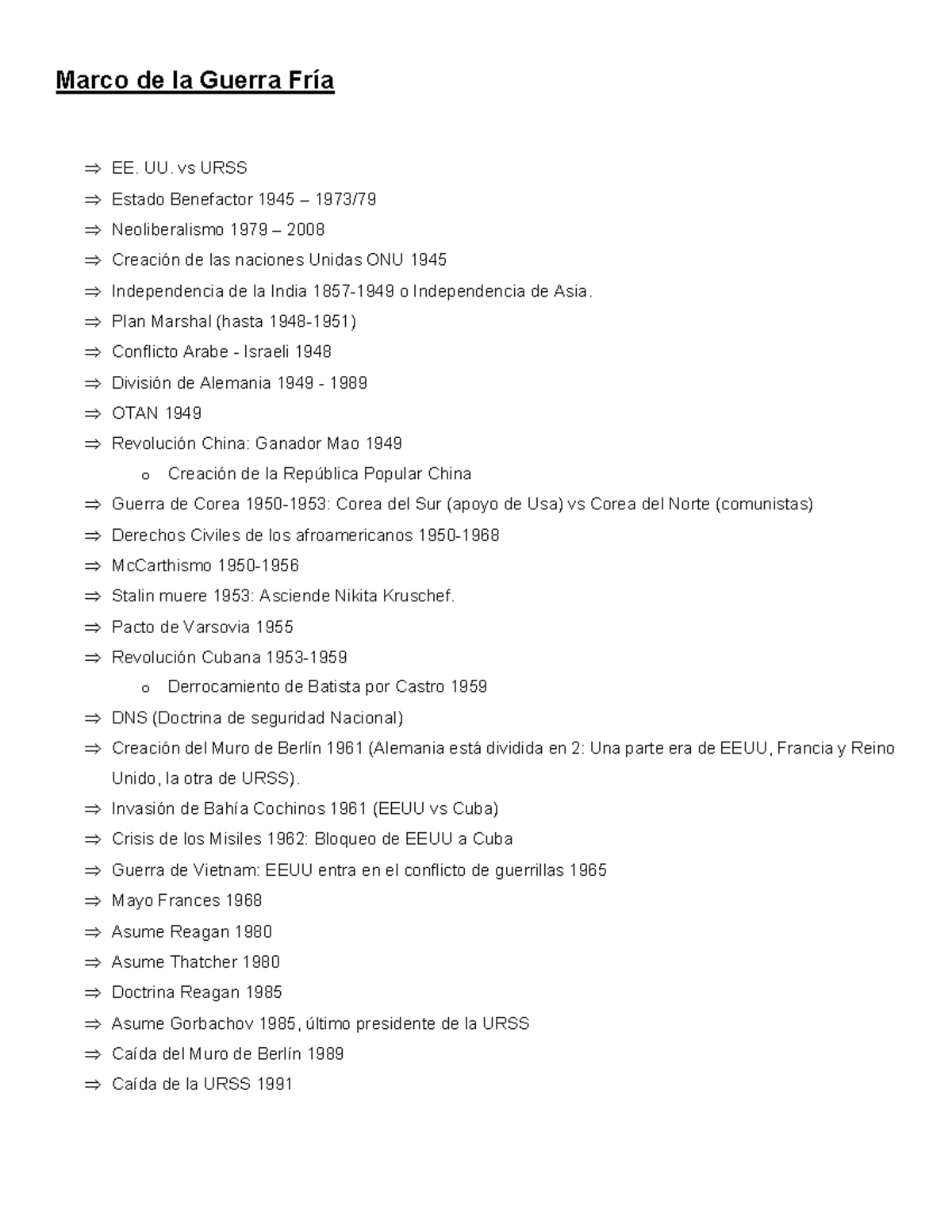 Marco de la Guerra Fría - Catedra: Viquendi - Marco de la Guerra Fría ⇒ ...