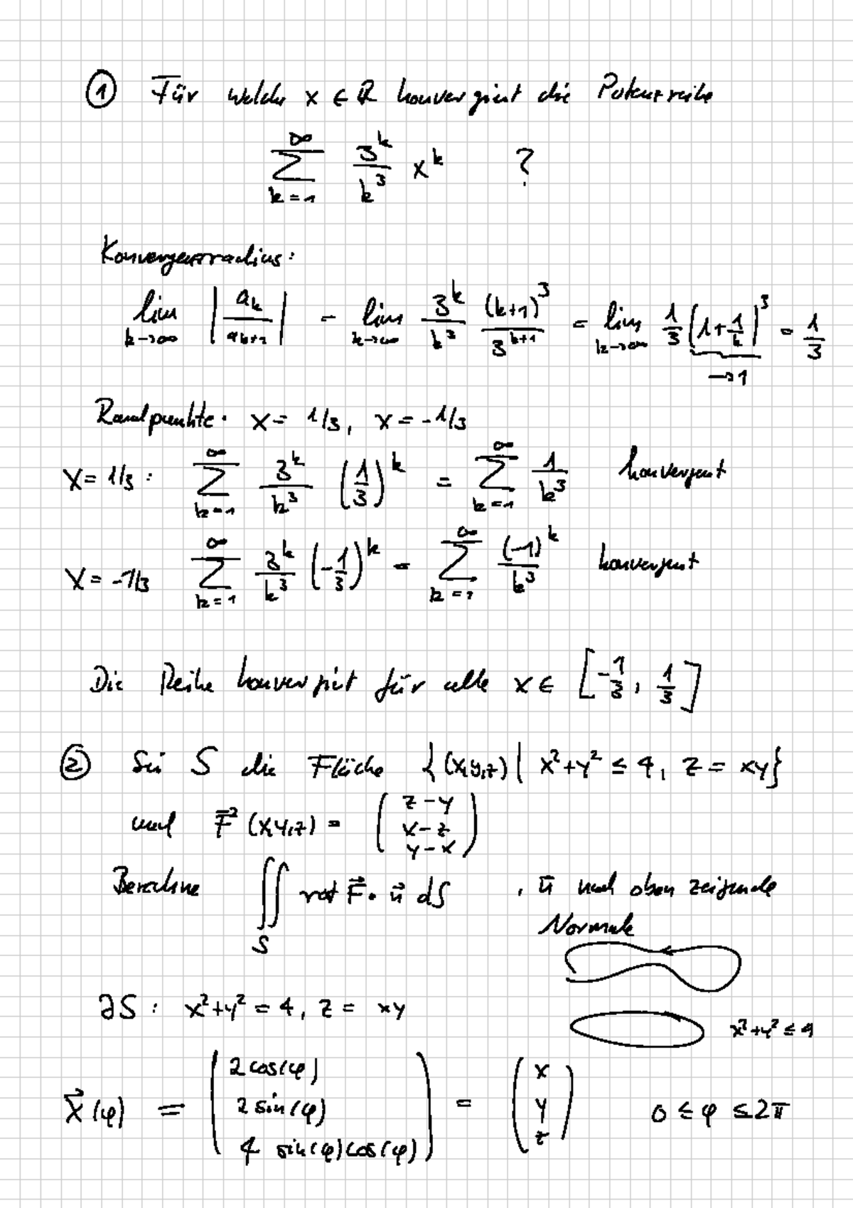 Extra Aufgaben - Höhere Mathematik II - Studocu