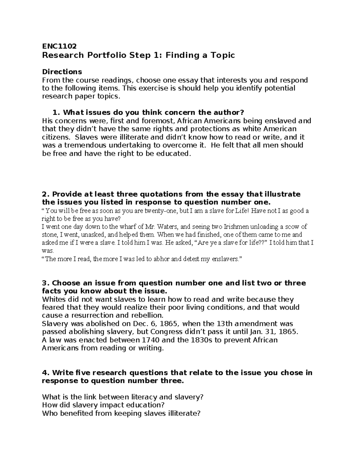 ENC1102 MOD3 Research Portfolio Worksheet Step1 - ENC Research ...