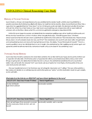 COPD shadow health - Experience Overview Patient: Debbie O'Connor ...