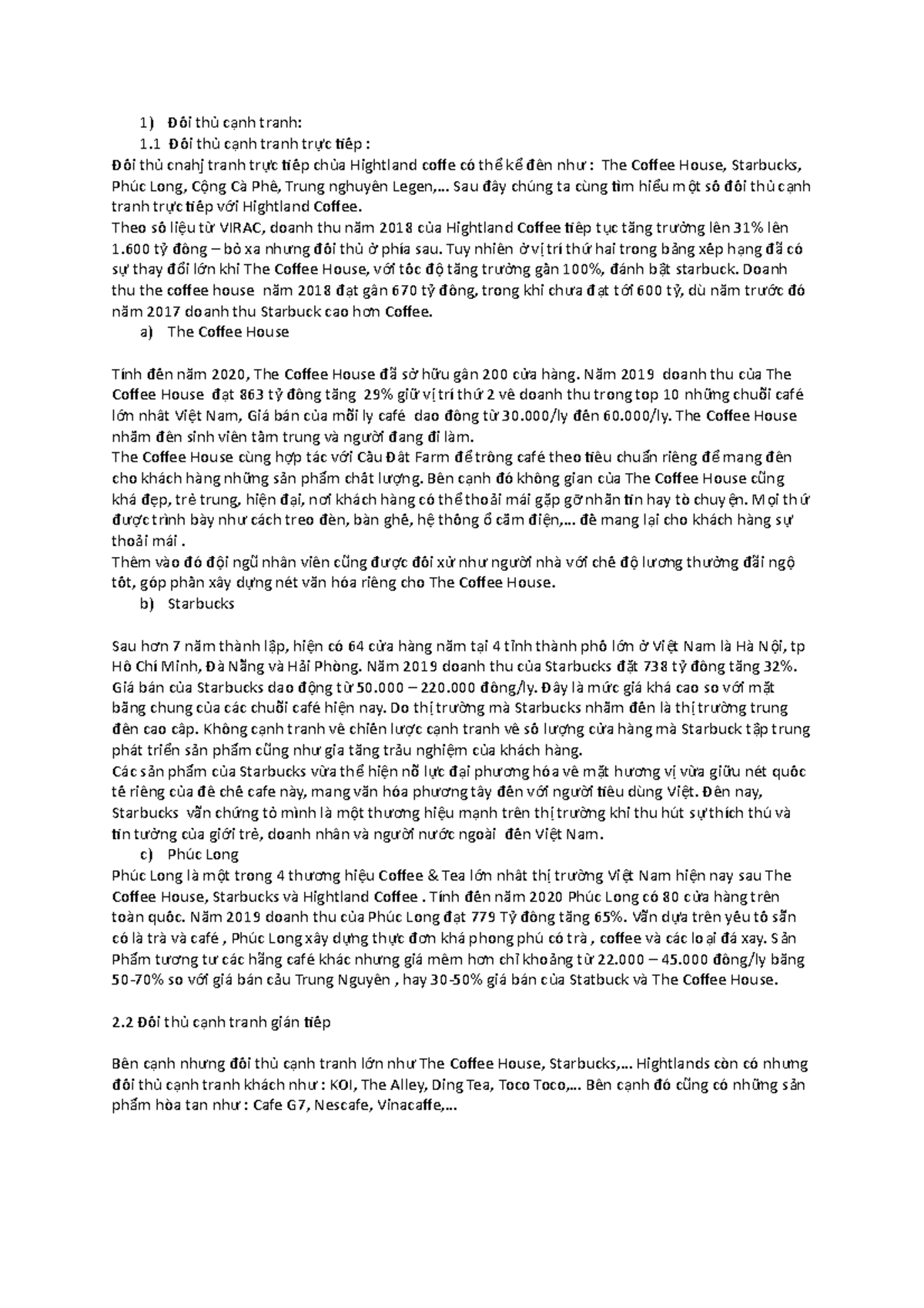 Bản sao cam ky - dfgsđg - 1 Đốối th Đốối th ủ ủ c nh tranh:c nh tranh tr c tếốp :ạạ ự Đốối th ...