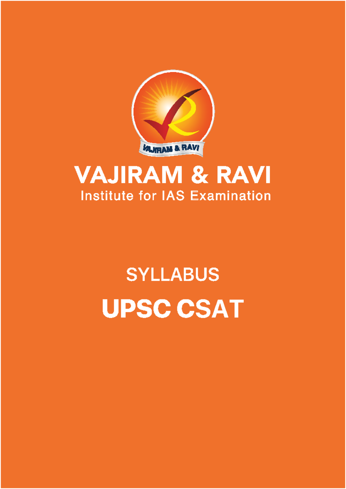 UPSC CSAT Syllabus PDF - Goooooo - Institute for IAS Examination ...