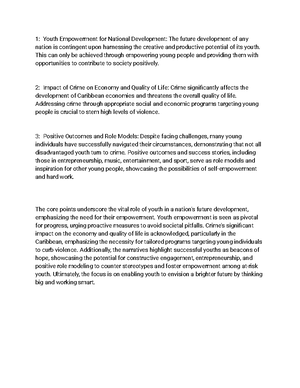 Anansi by Alistair Campbell - English Literature - • ...... Cl) z