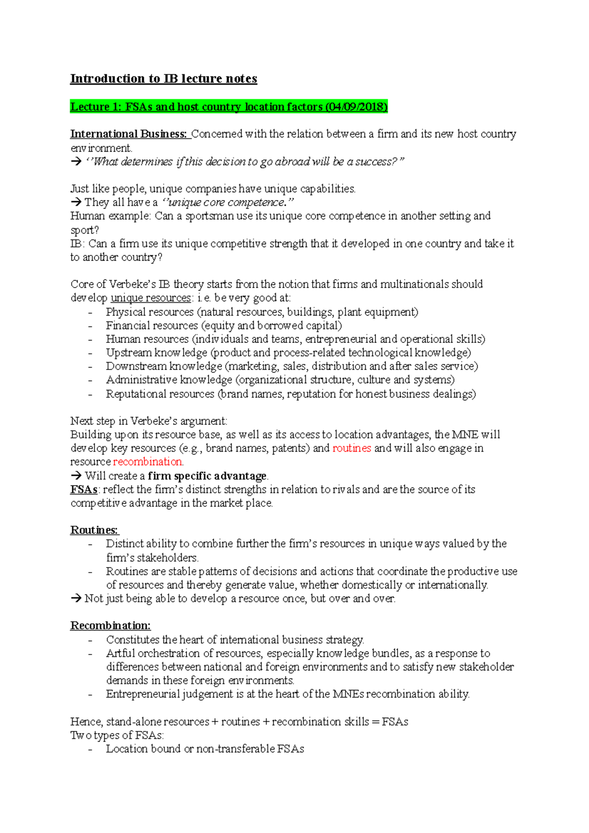 Iib Lecture Notes Intermediate Introduction To Ib Lecture Notes 7495