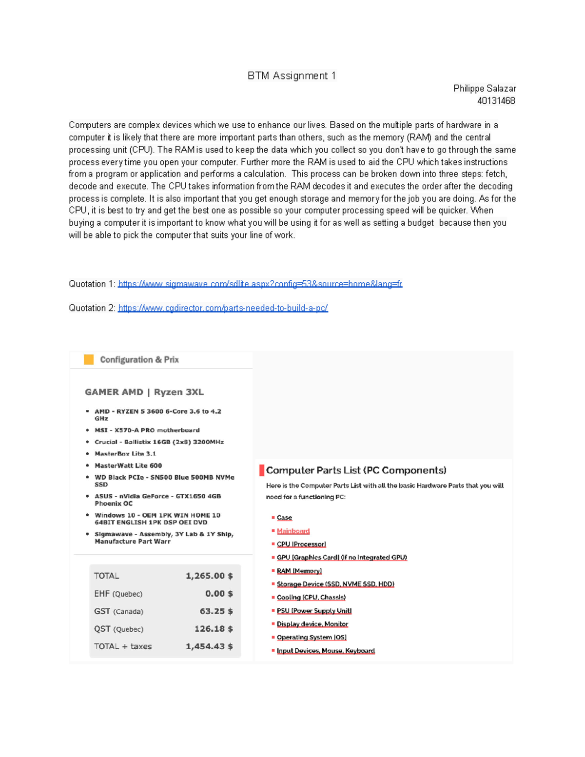 BTM Assignment 1 - It is a simple assisgnment but can be confusing if you do not know what to do ...