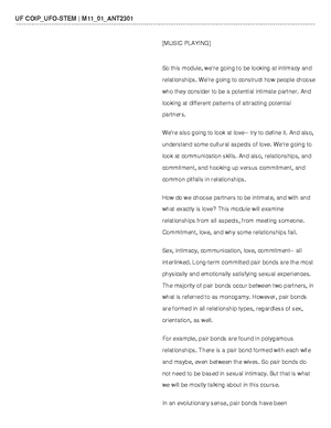 Primate lab activity - The two different primates shown in the videos ...