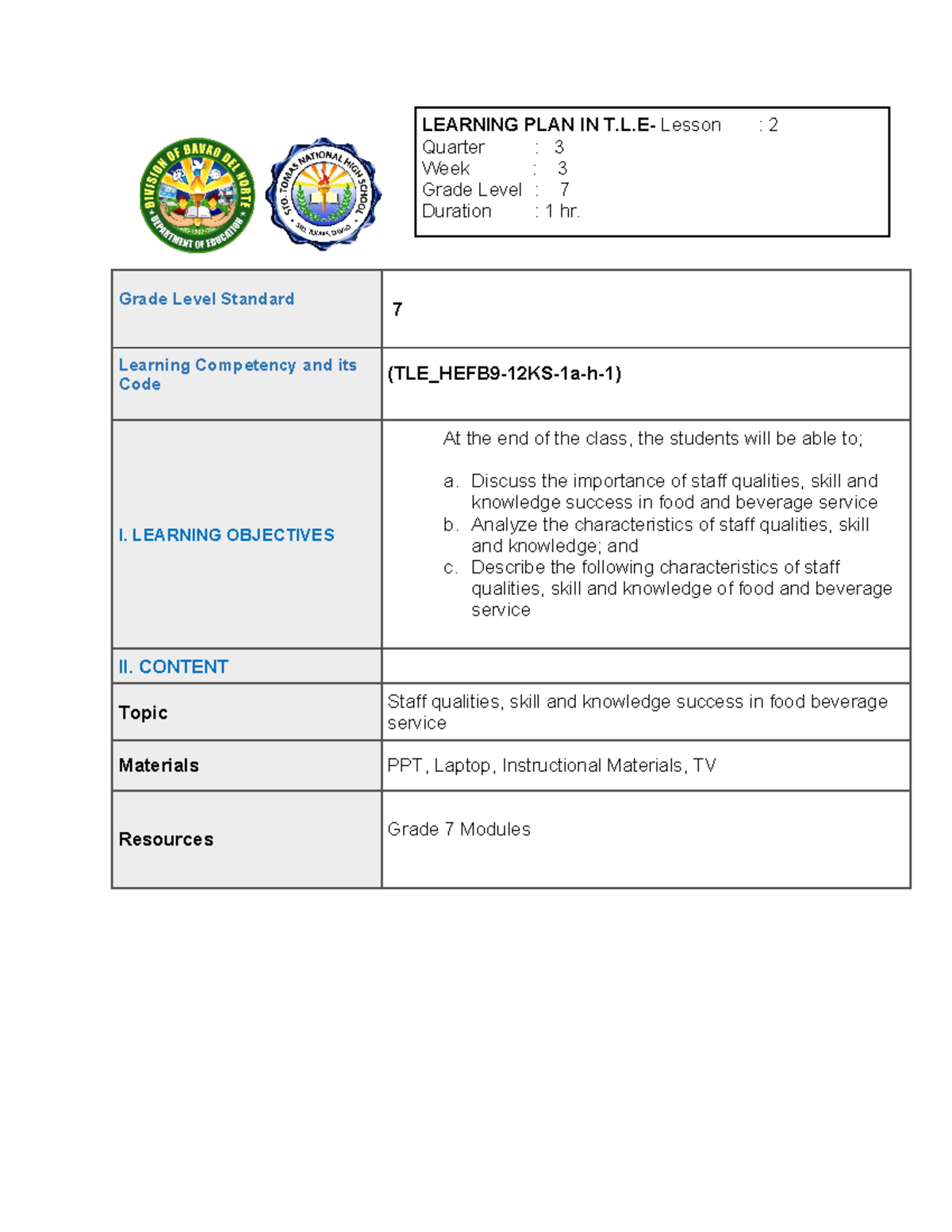 MAE LP Lesson 2 - To help my academic purposed. - Grade Level Standard ...