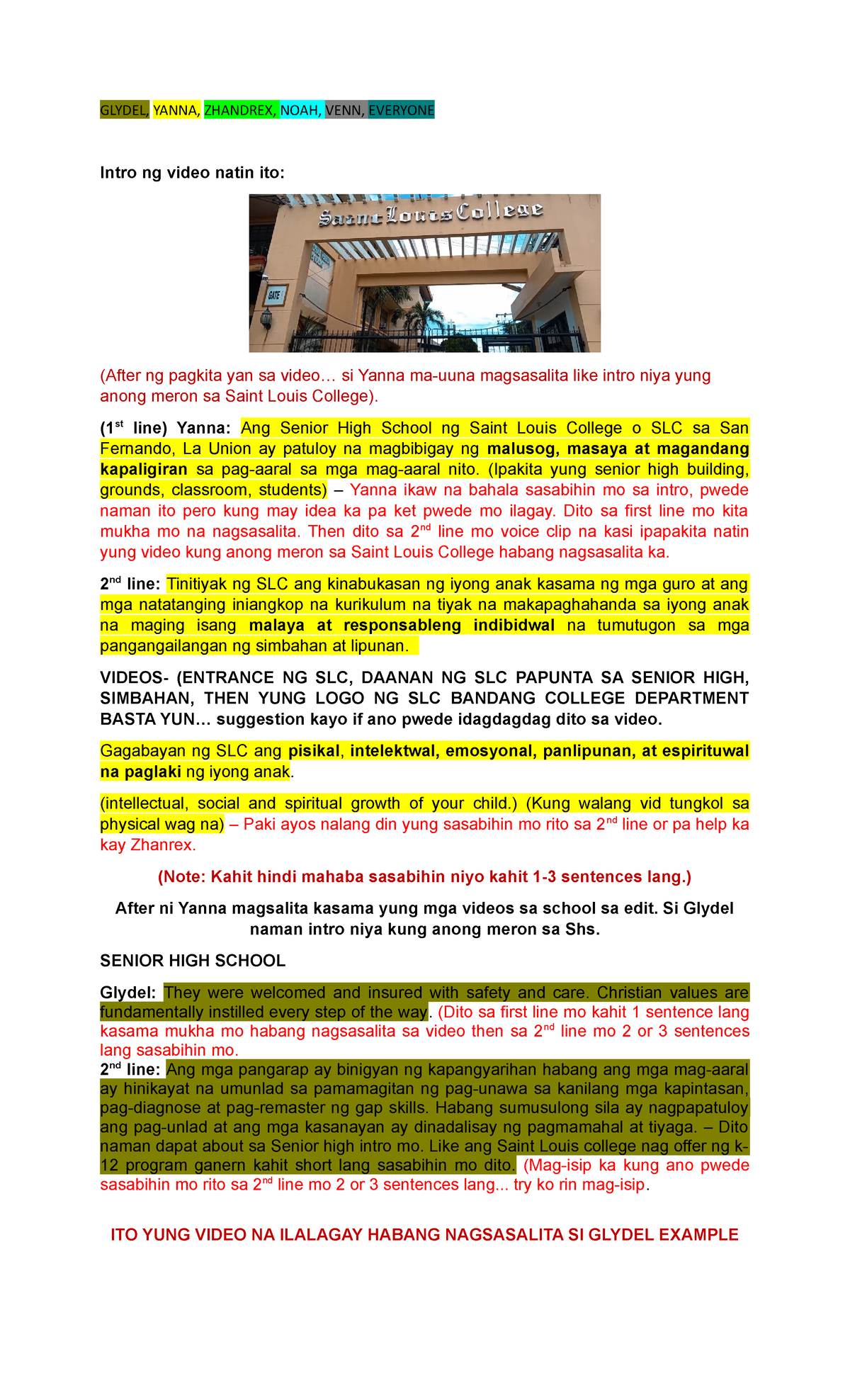 Filipino PLAN - Pls private - GLYDEL, YANNA, ZHANDREX, NOAH, VENN ...