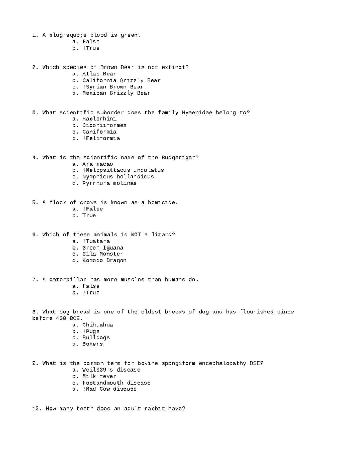 672746412 Files for Reviewer Test Prep 1 - A slugrsquo;s blood is green ...