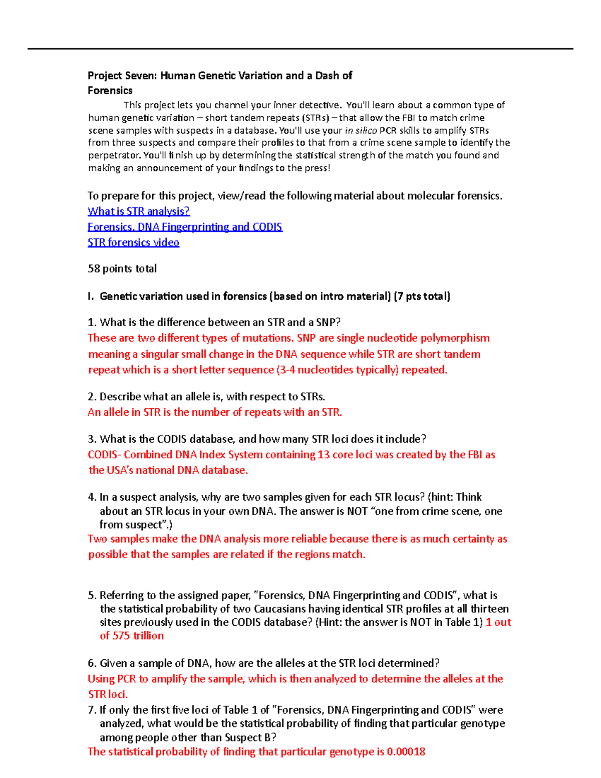 Week7 - Week 7 Lab assignment - Project Seven: Human Genetic Variation and a Dash of Forensics ...