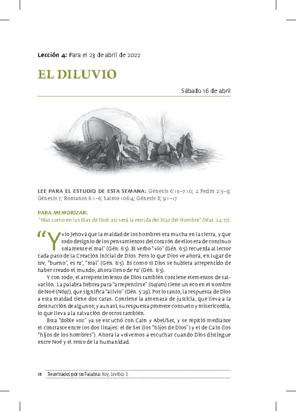 Lección 04 Segundo Trimestre 2022 - Lección 4: Para el 23 de abril de ...