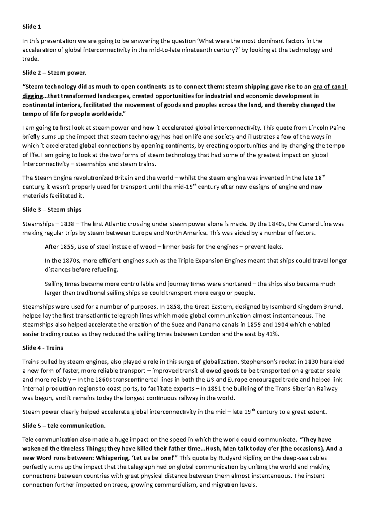 Presentation script - Slide 1 In this presentation we are going to be ...