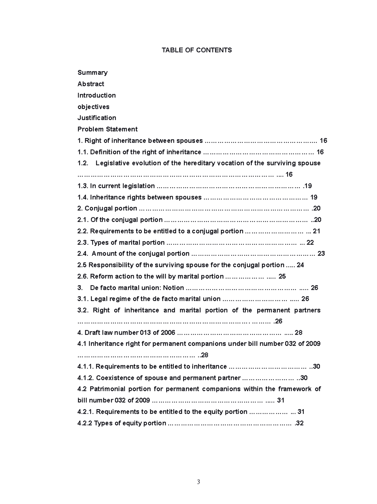 Work 3 - work - TABLE OF CONTENTS Summary Abstract Introduction ...