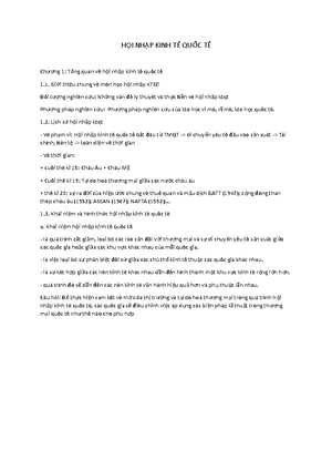 Những yếu tố tác động đến hội nhập kinh tế quốc tế - Nh ững yếếu tốế tác đ ng đếến h i nh p kinh ...