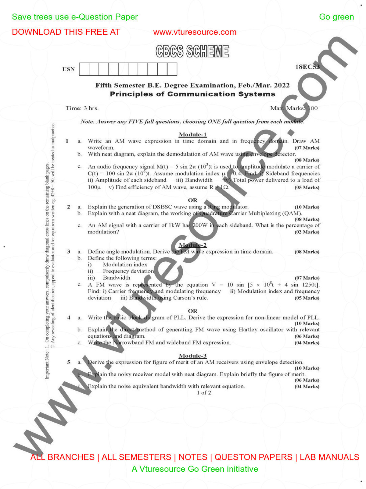 Mar-2022 - question paper - power electronics - Studocu