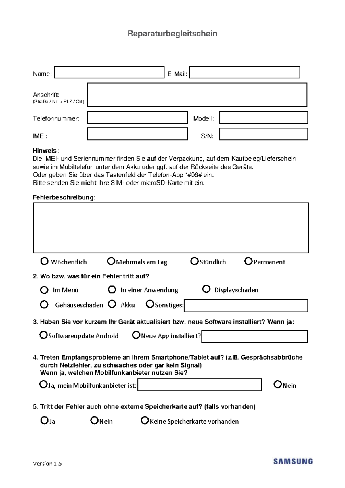 Reparaturbegleitschein-version-1 - Version 1. Reparaturbegleitschein ...