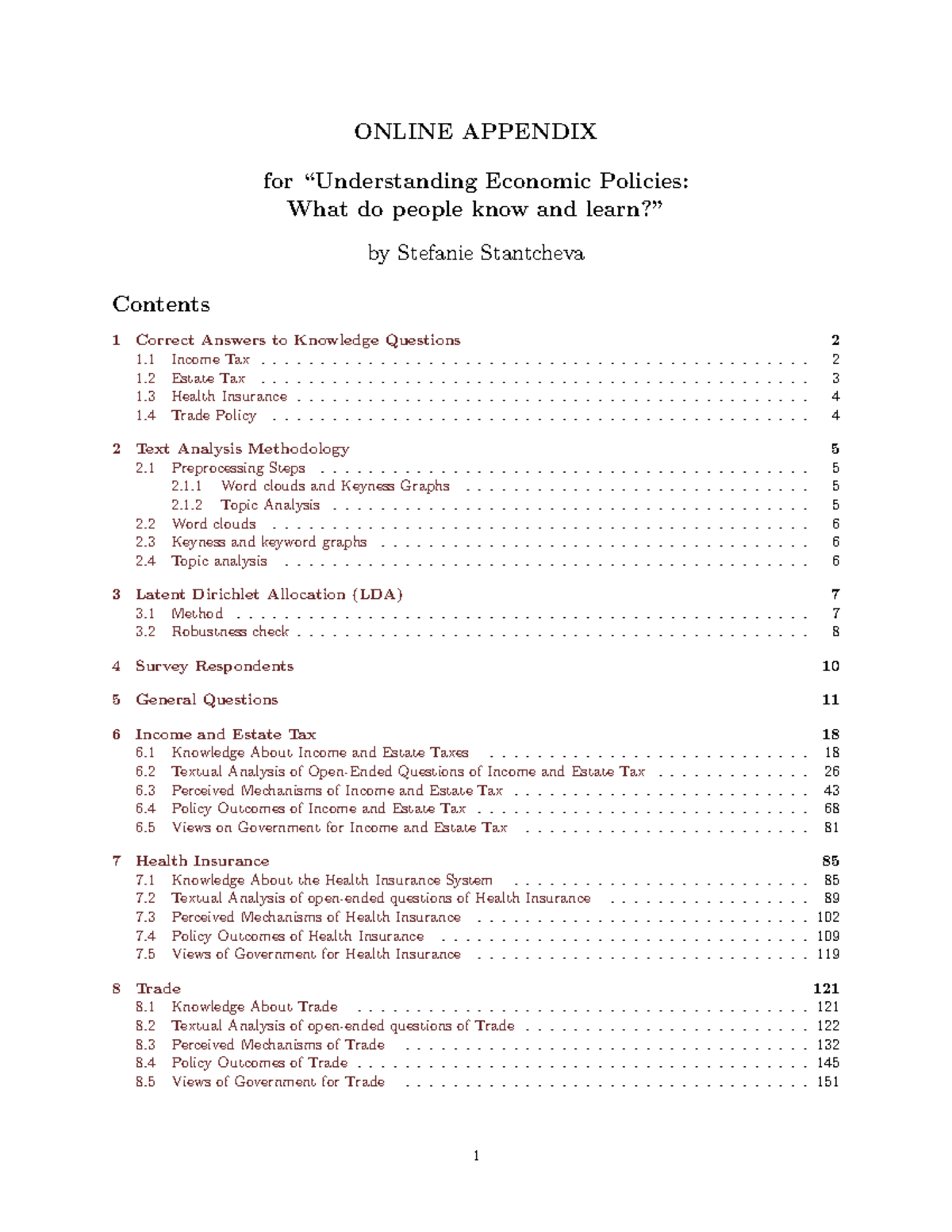 Understanding Economics Online Appendix - ONLINE APPENDIX for ...