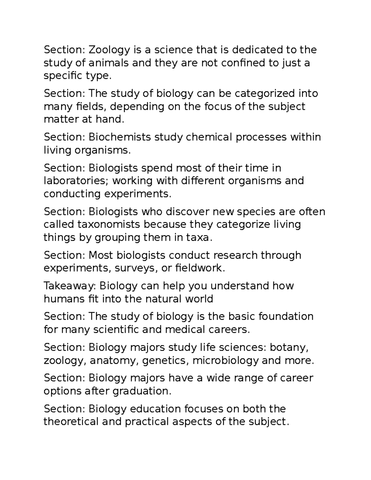 Learn your biology well and understand the subject before you try to ...