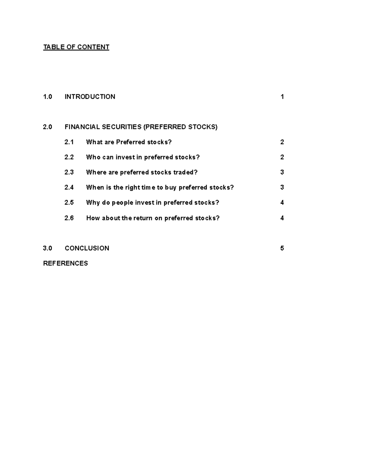 individual assignment investment management Fin358 - TABLE OF CONTENT 1 ...
