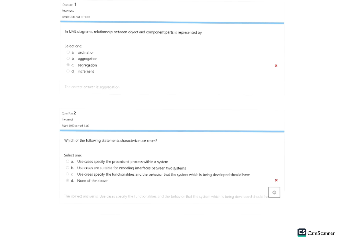 Self quiz1 - Self_ quiz- software engineering - CS 2401 - CamScanner ...