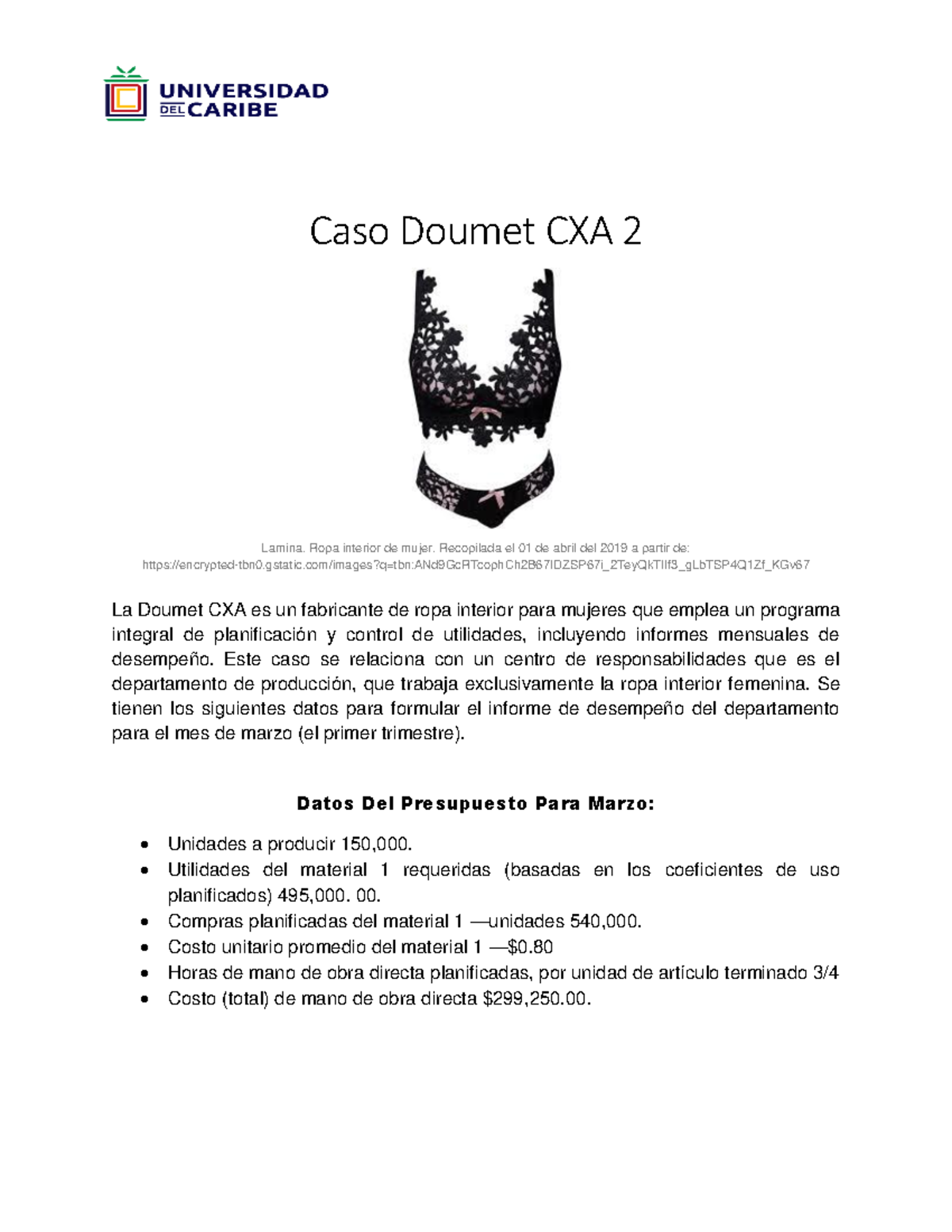 Ud 4. Recurso 3. Caso Doumet 2 - Caso Doumet CXA 2 Lamina. Ropa ...