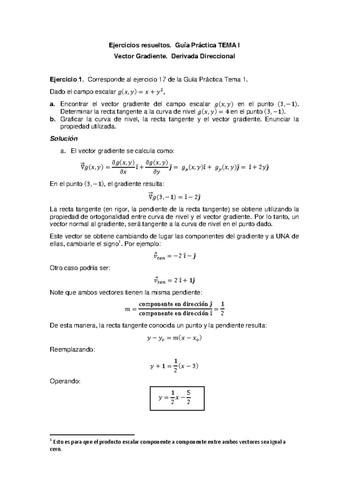 Ejercicios Resueltos 2 - Guía Práctica TEMA I Vector Gradiente ...