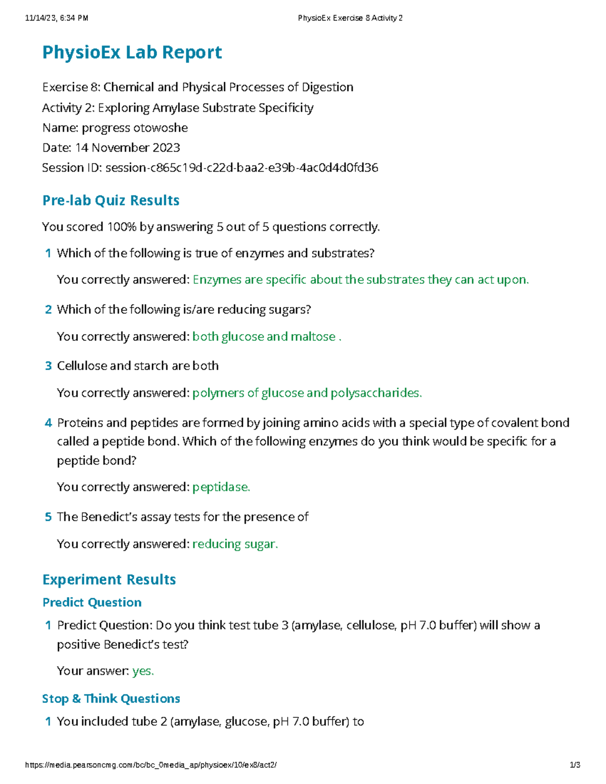 Physio Ex Exercise 8 Activity 2 - pearsoncmg/bc/bc_0media_ap/physioex ...