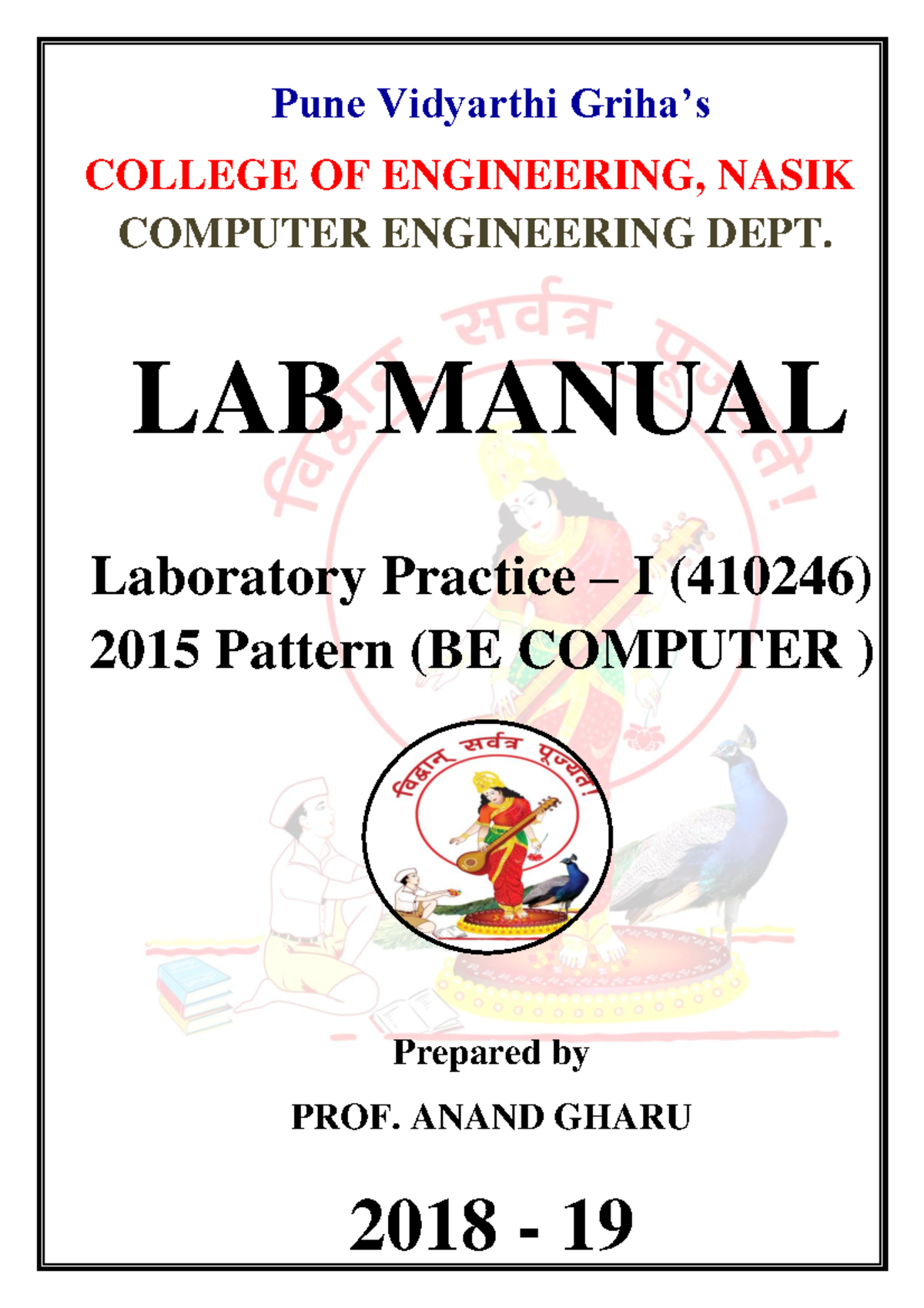 Final lp 1 lab manual 2018 19ever since the 1500s, when an unknown ...