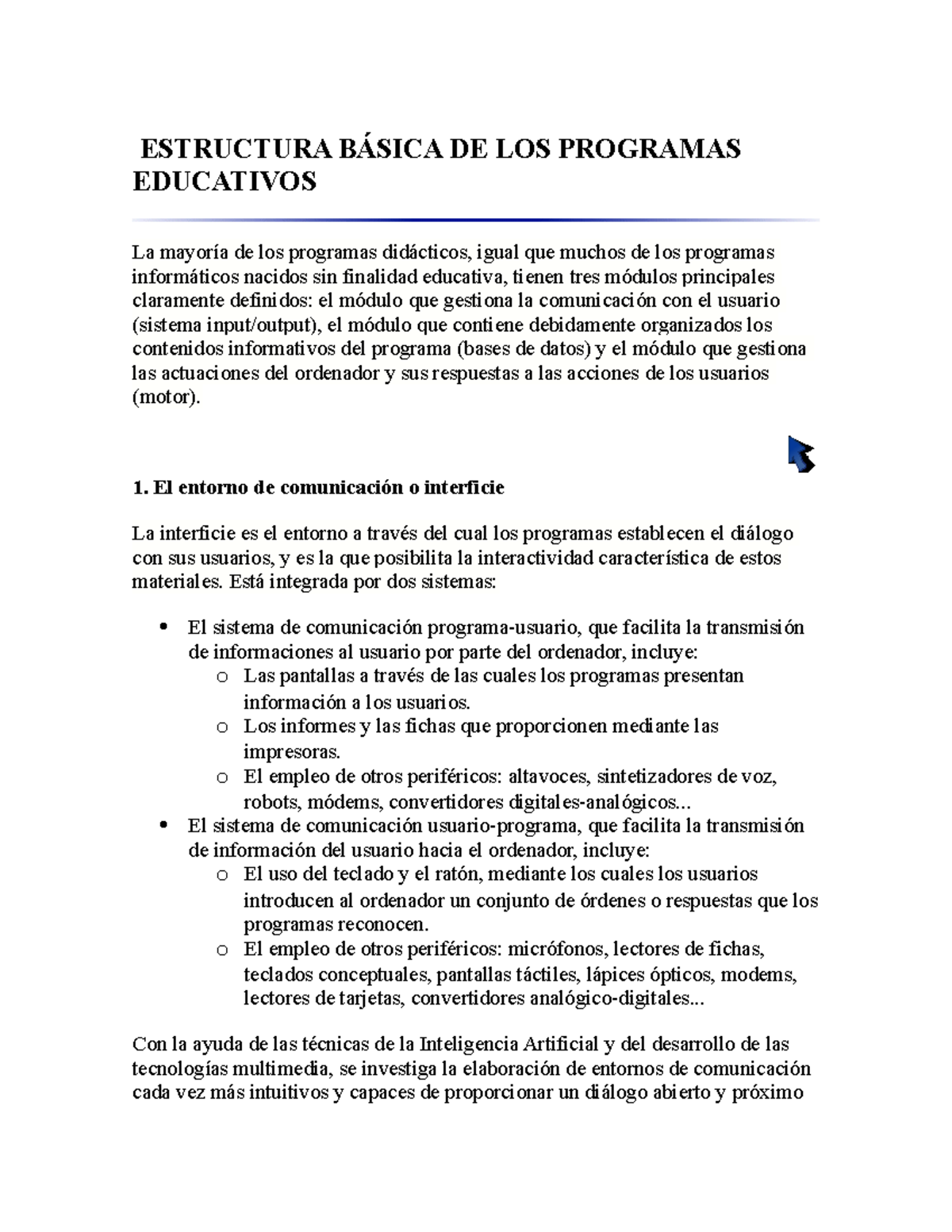 Estructura Básica DE LOS Programas Educativos - ESTRUCTURA BÁSICA DE ...